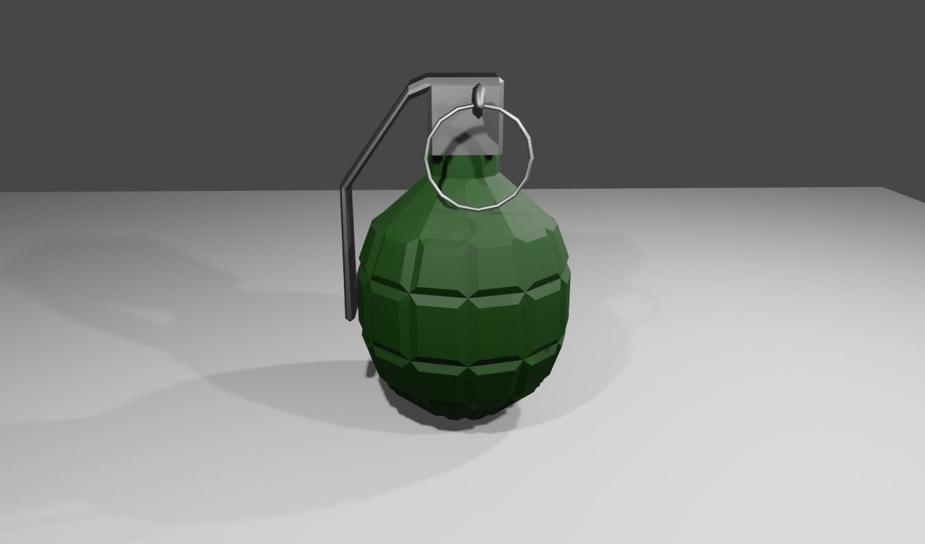 3D model Grenade - Hand - Bomb - Granada - Explosive VR / AR / low-poly ...
