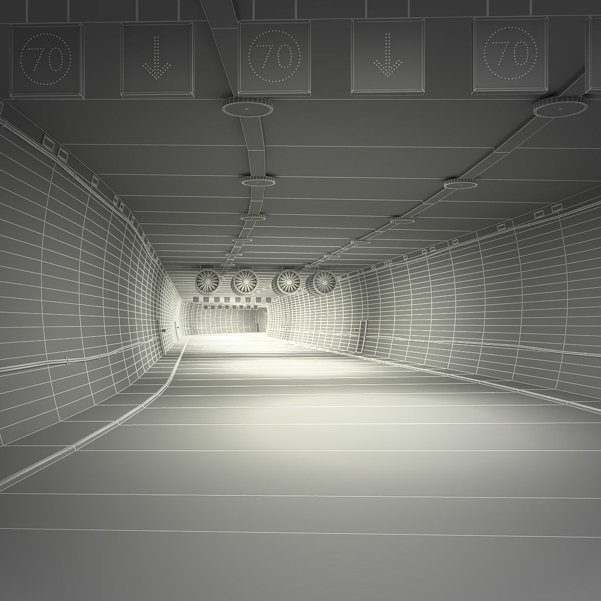 3D model Road Tunnel 3D model VR / AR / low-poly | CGTrader