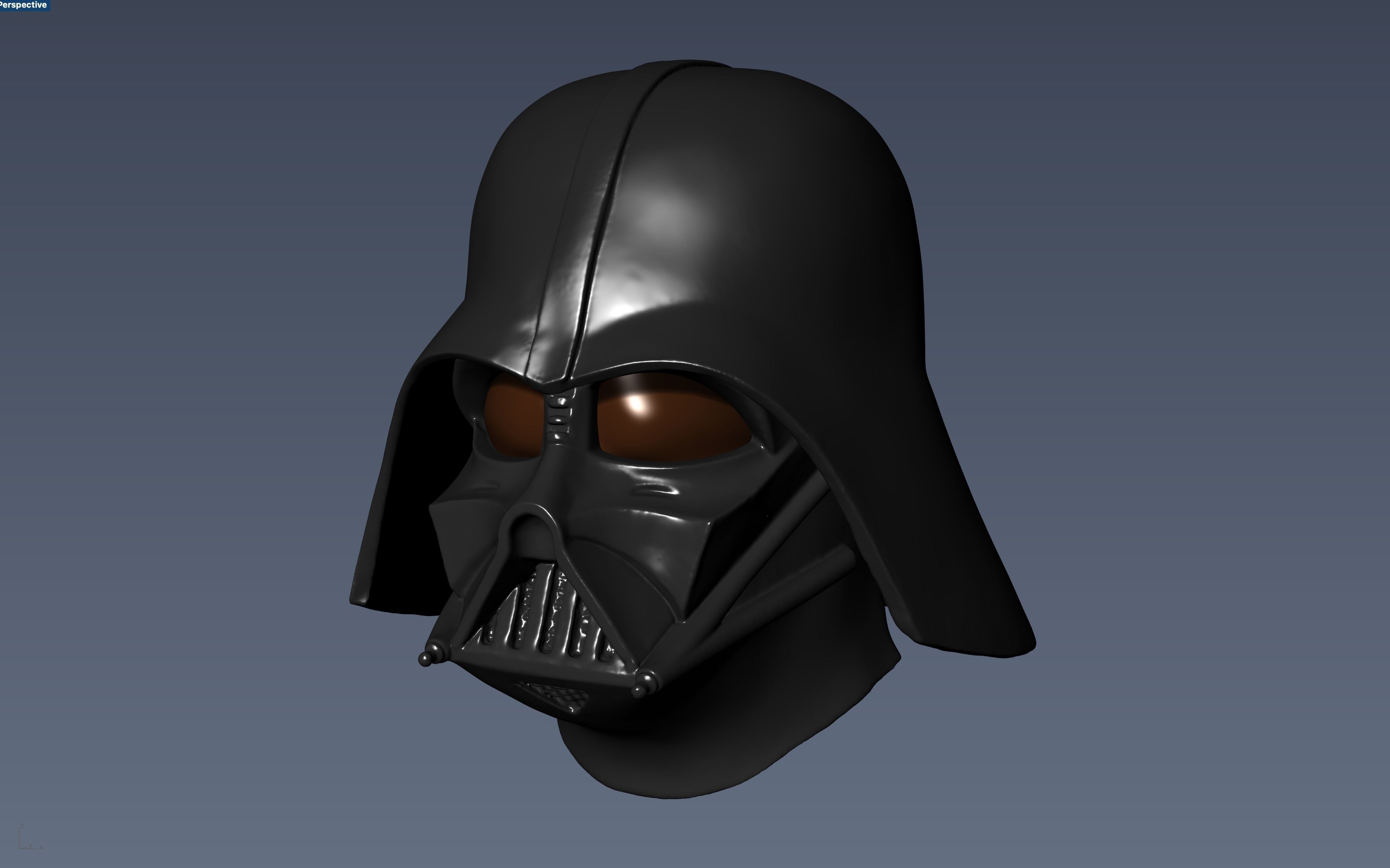 Darth Vader fullscale mask 3D model 3D printable | CGTrader