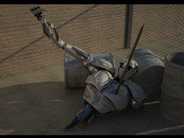 Broken robot 3D Model .max .obj - CGTrader.com