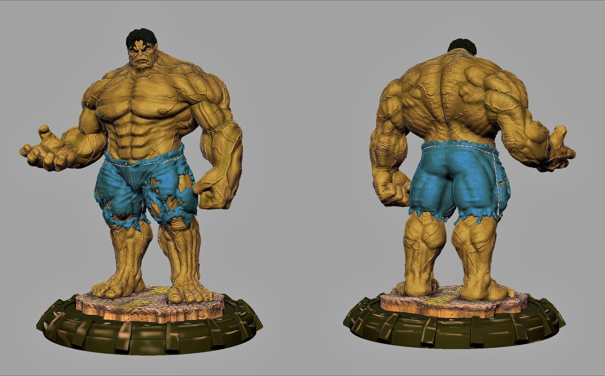 Hulk and Red hulk 3D model 3D printable | CGTrader