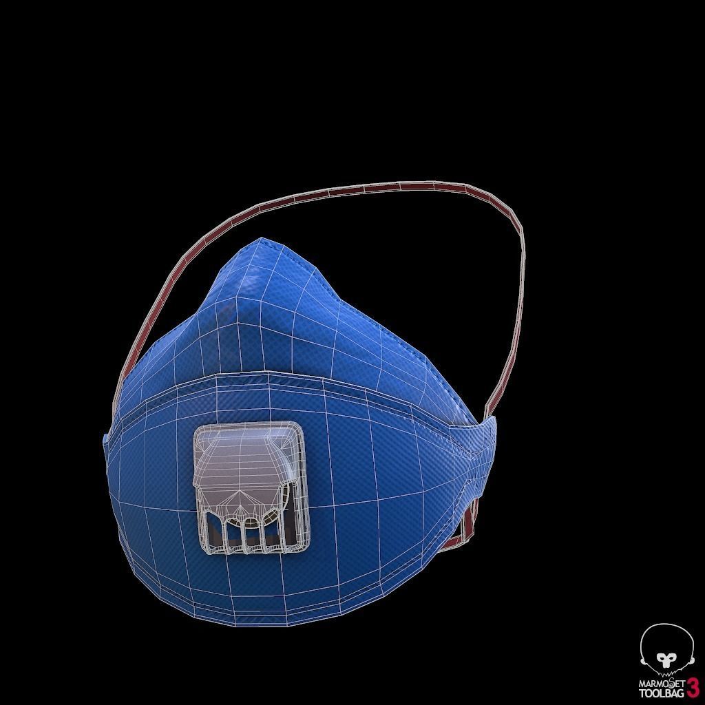 3D model Ffp3 -N95 Covid mask VR / AR / low-poly | CGTrader