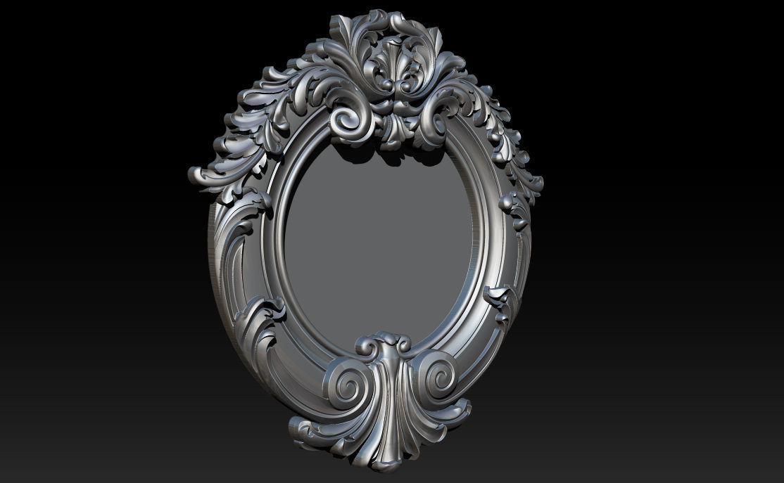 Mirror frame 3d - CNC machine - 3D CNC 3D model 3D printable | CGTrader