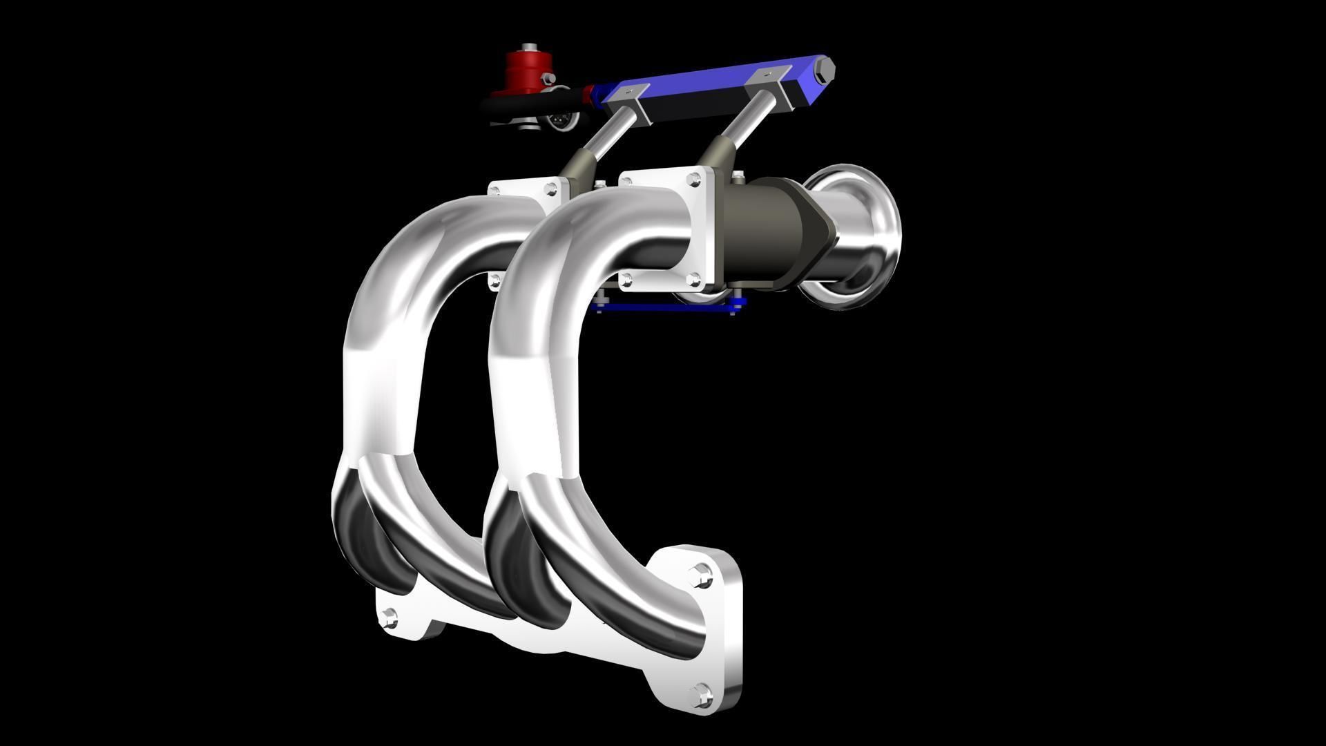 3D model Bridge port intake systems - rotary engine VR / AR / low-poly ...