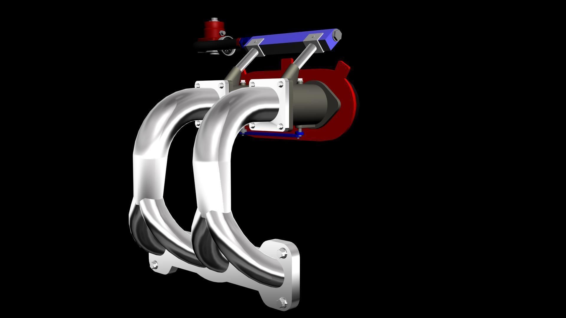 3D model Bridge port intake systems - rotary engine VR / AR / low-poly ...