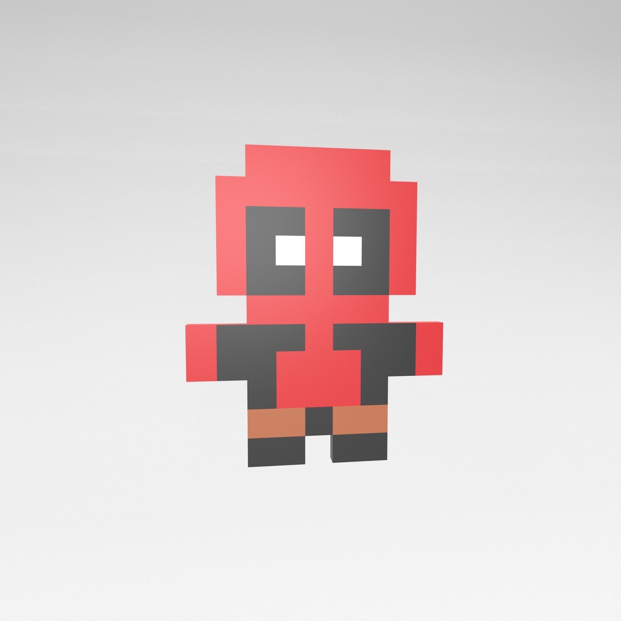 3D model Pixel Dead Pool v1 001 VR / AR / low-poly | CGTrader