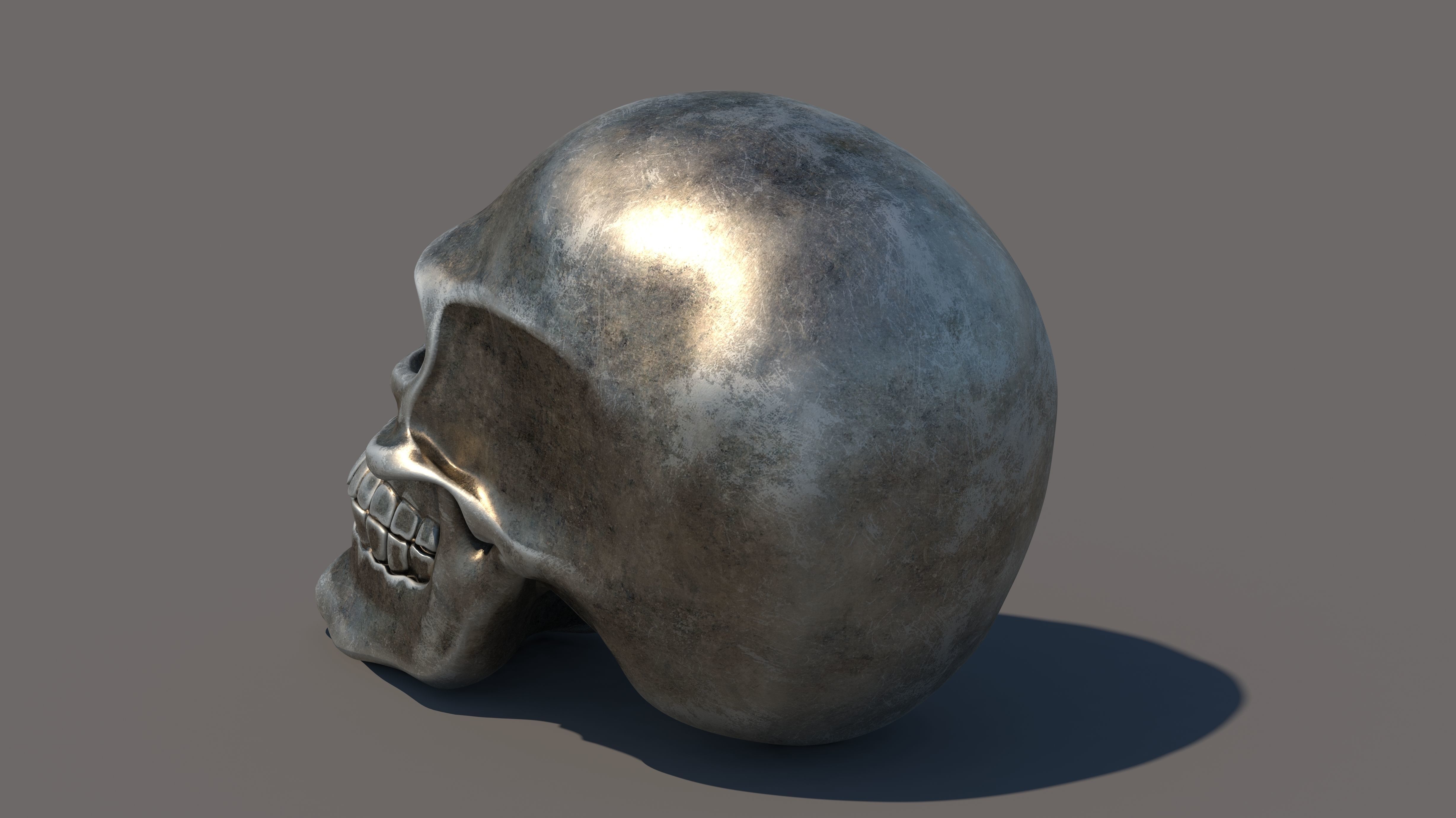 iron skull 3D model | CGTrader
