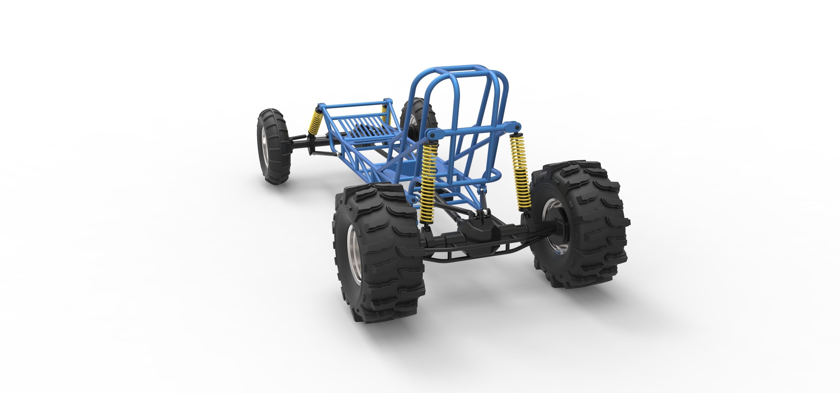 Mud dragster chassis 3D model | CGTrader