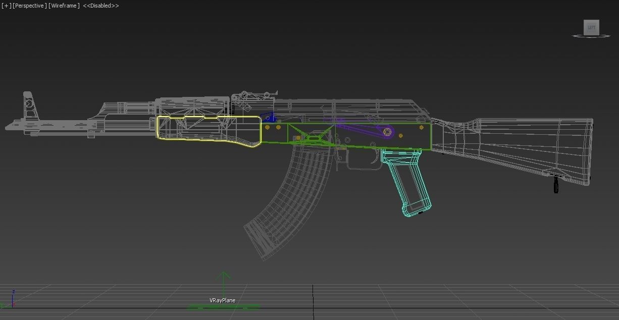 ak - 47 lowpoly and highpoly free VR / AR / low-poly 3D model | CGTrader