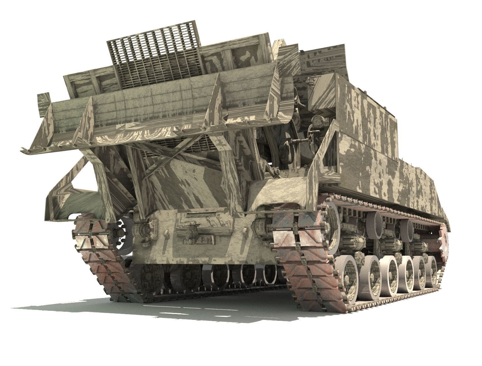 Tank 155mm GMC M40 or 8inch Howitzer Motor Carriage M43 3D model | CGTrader