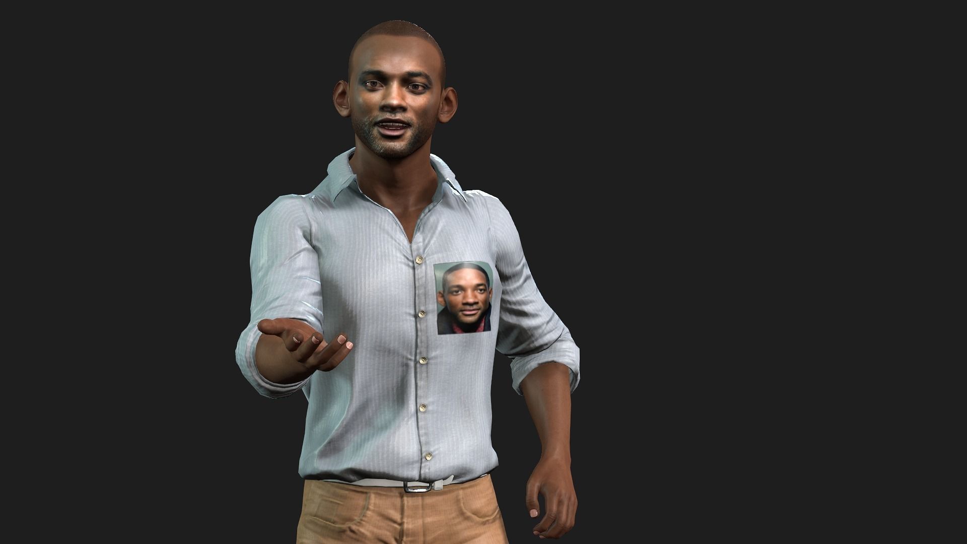 3D Character design for actor Will Smith 3D model model 3D model ...
