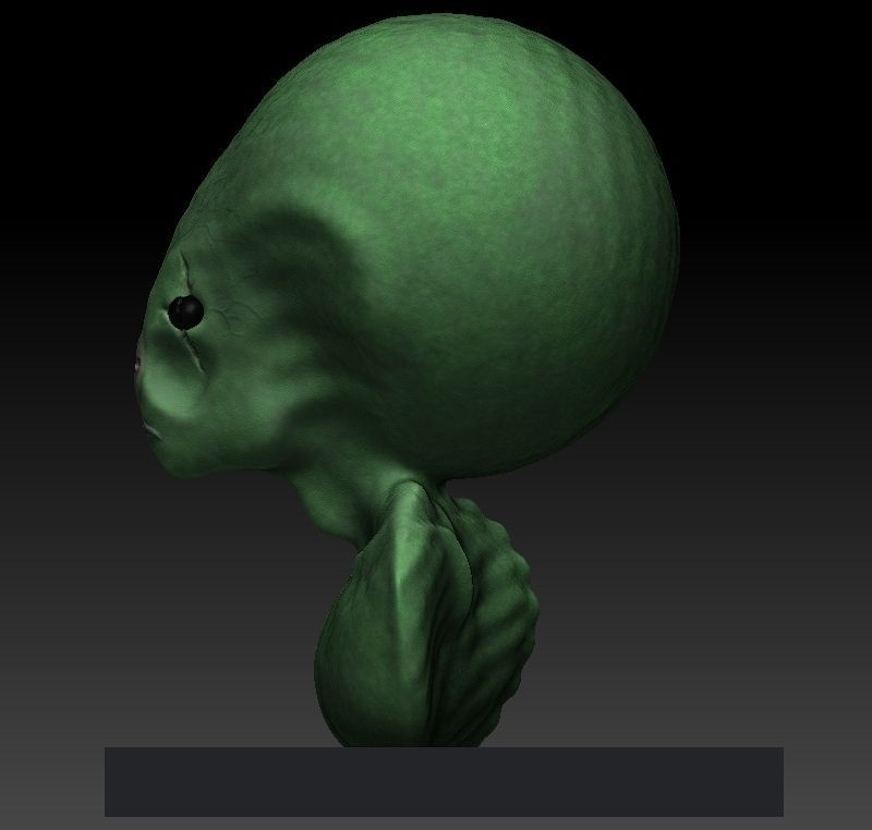 Alien Bust 3D model 3D printable | CGTrader