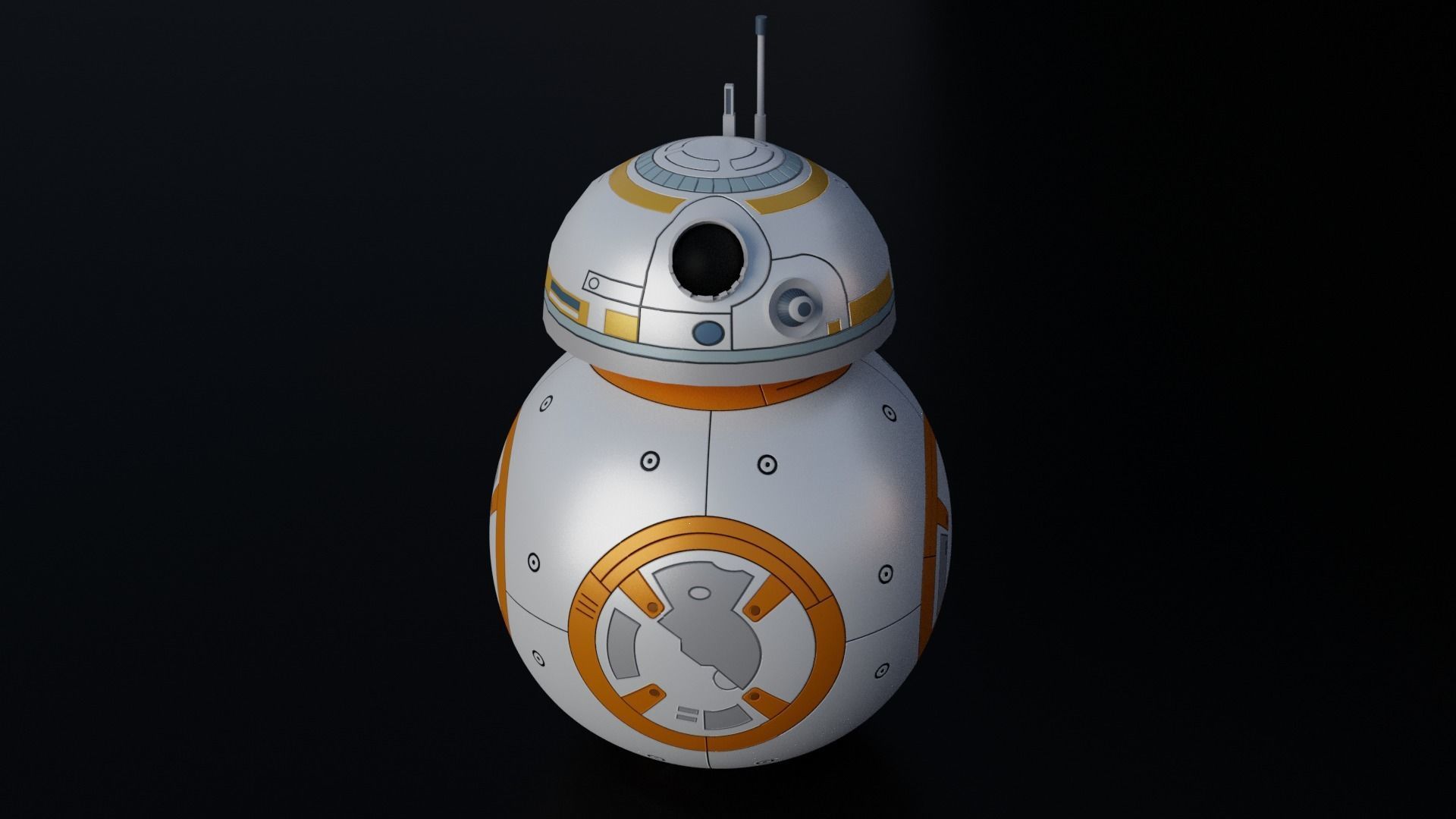Space robot bb8 3D model | CGTrader