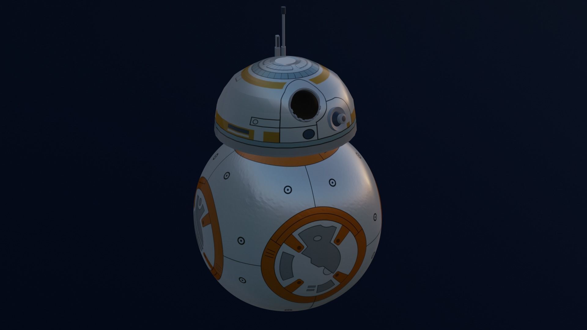 Space robot bb8 3D model | CGTrader