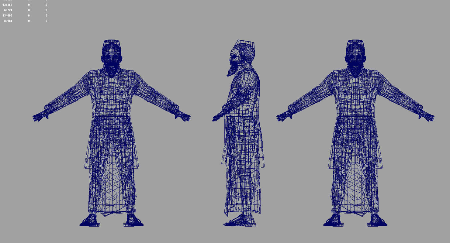 muslim man 3d model 3D model | CGTrader