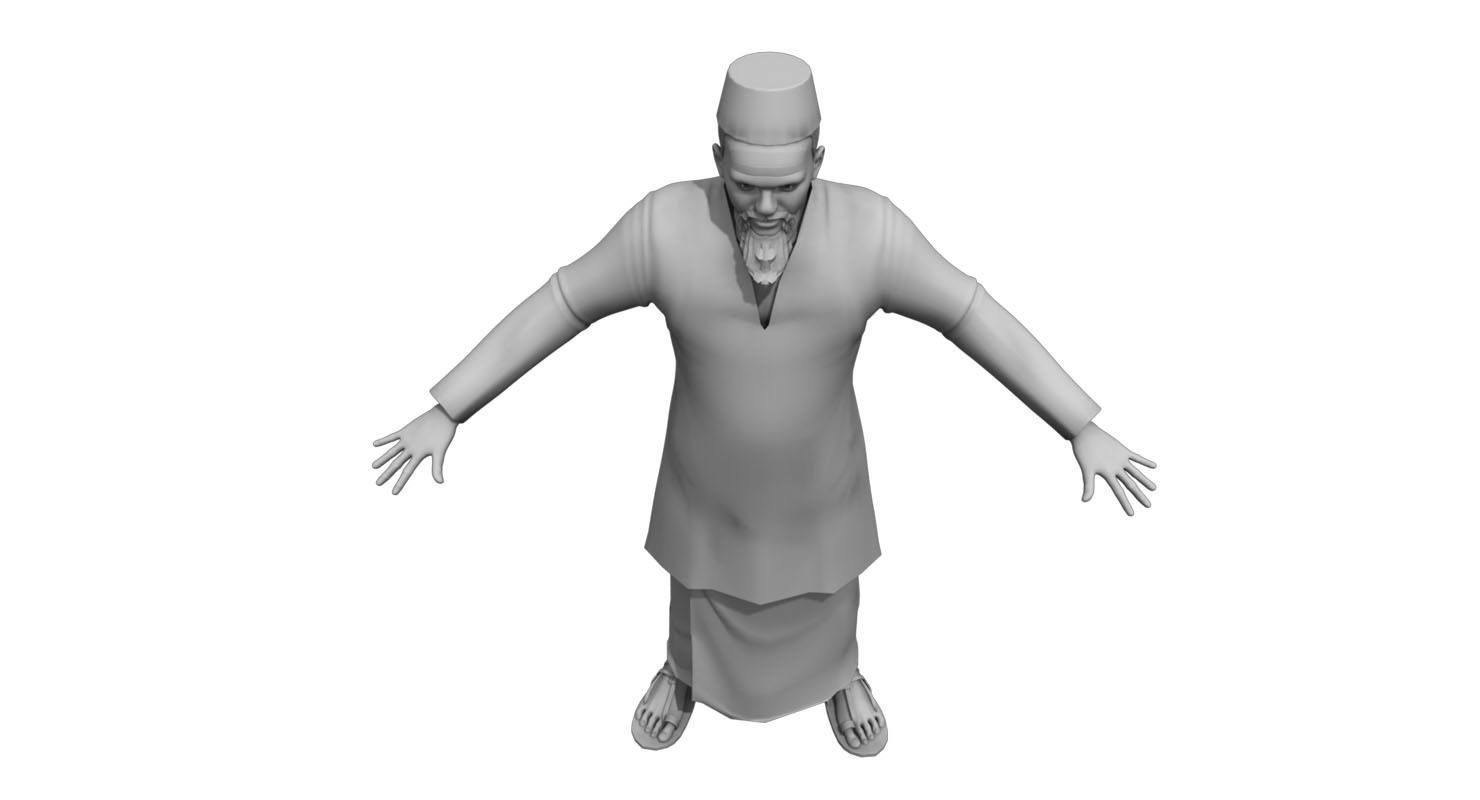 muslim man 3d model 3D model | CGTrader