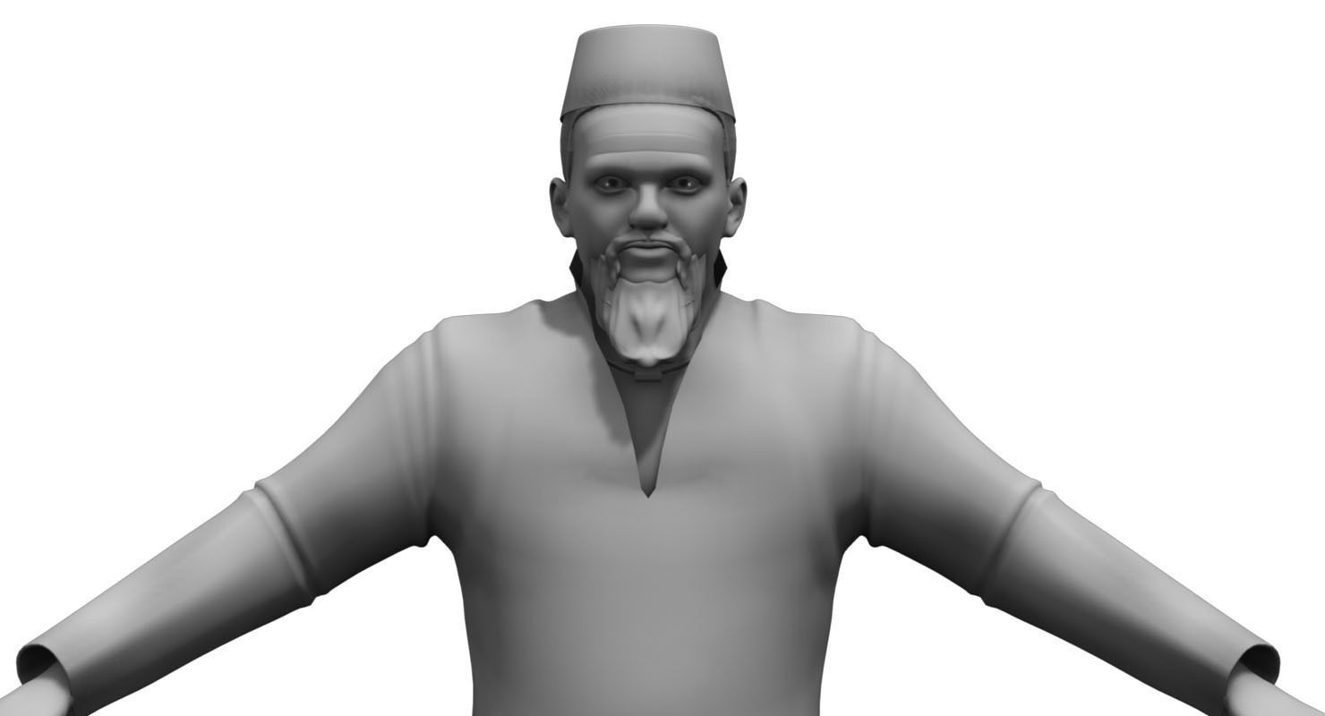 muslim man 3d model 3D model | CGTrader