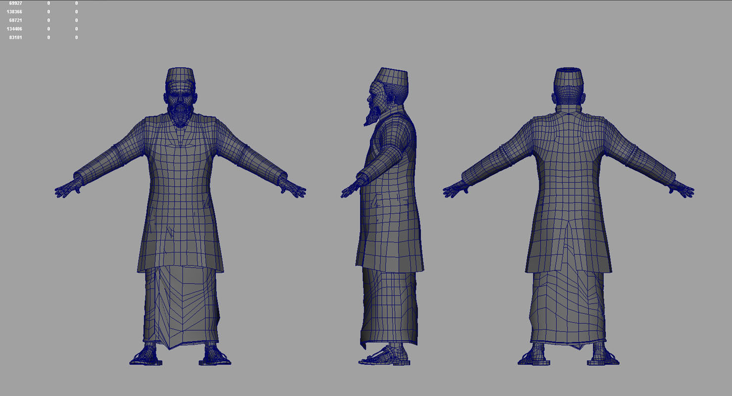 muslim man 3d model 3D model | CGTrader