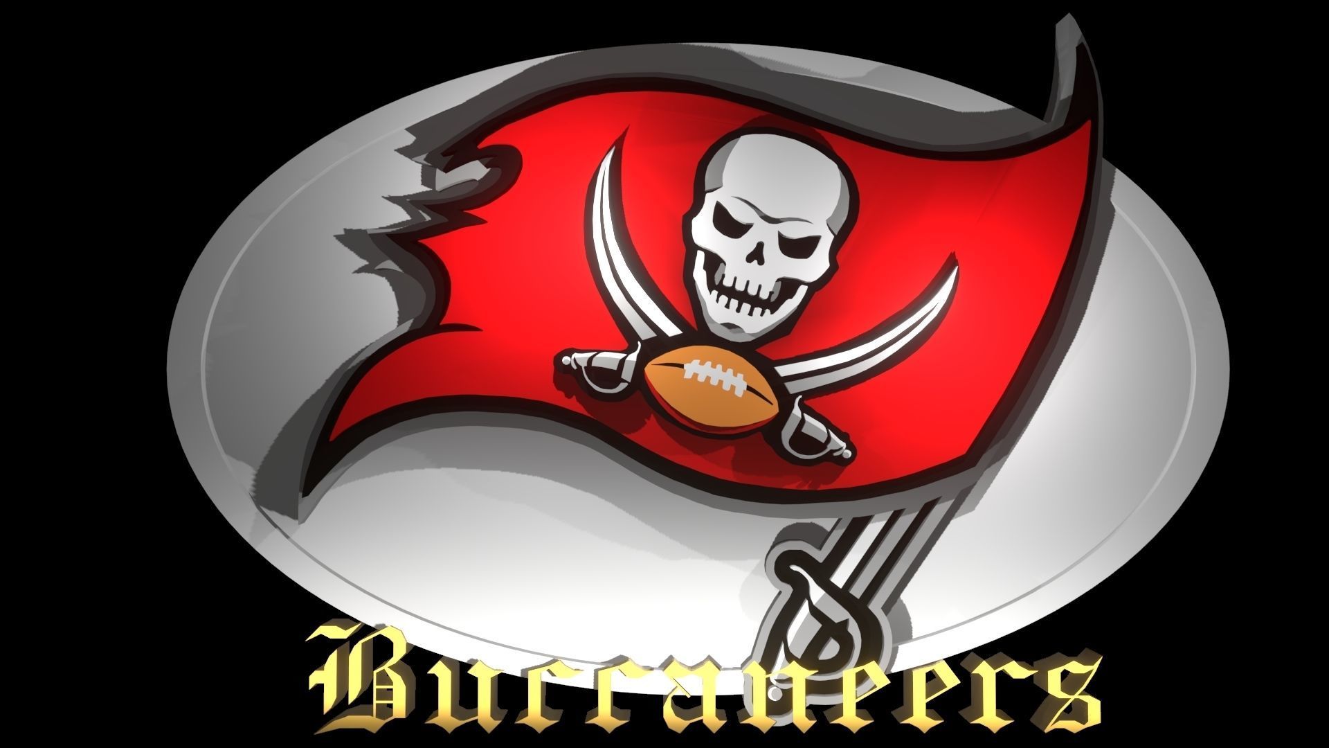 Tampa Bay Buccaneers NFL logo 3D model 3D printable | CGTrader