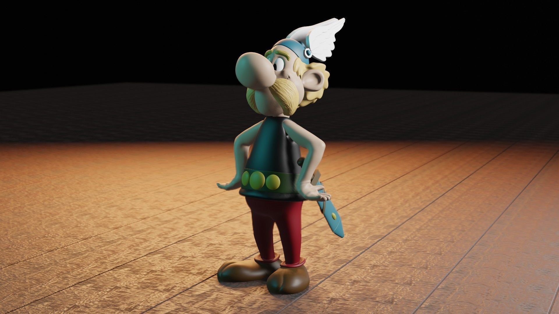 Asterix el Galo 3D model 3D printable | CGTrader