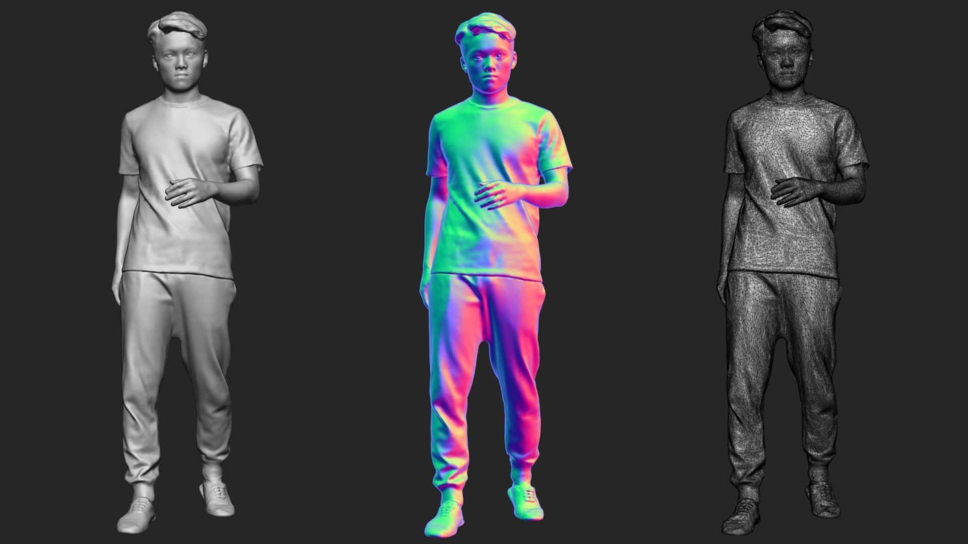 A Strong Man Walking Along 3D model | CGTrader