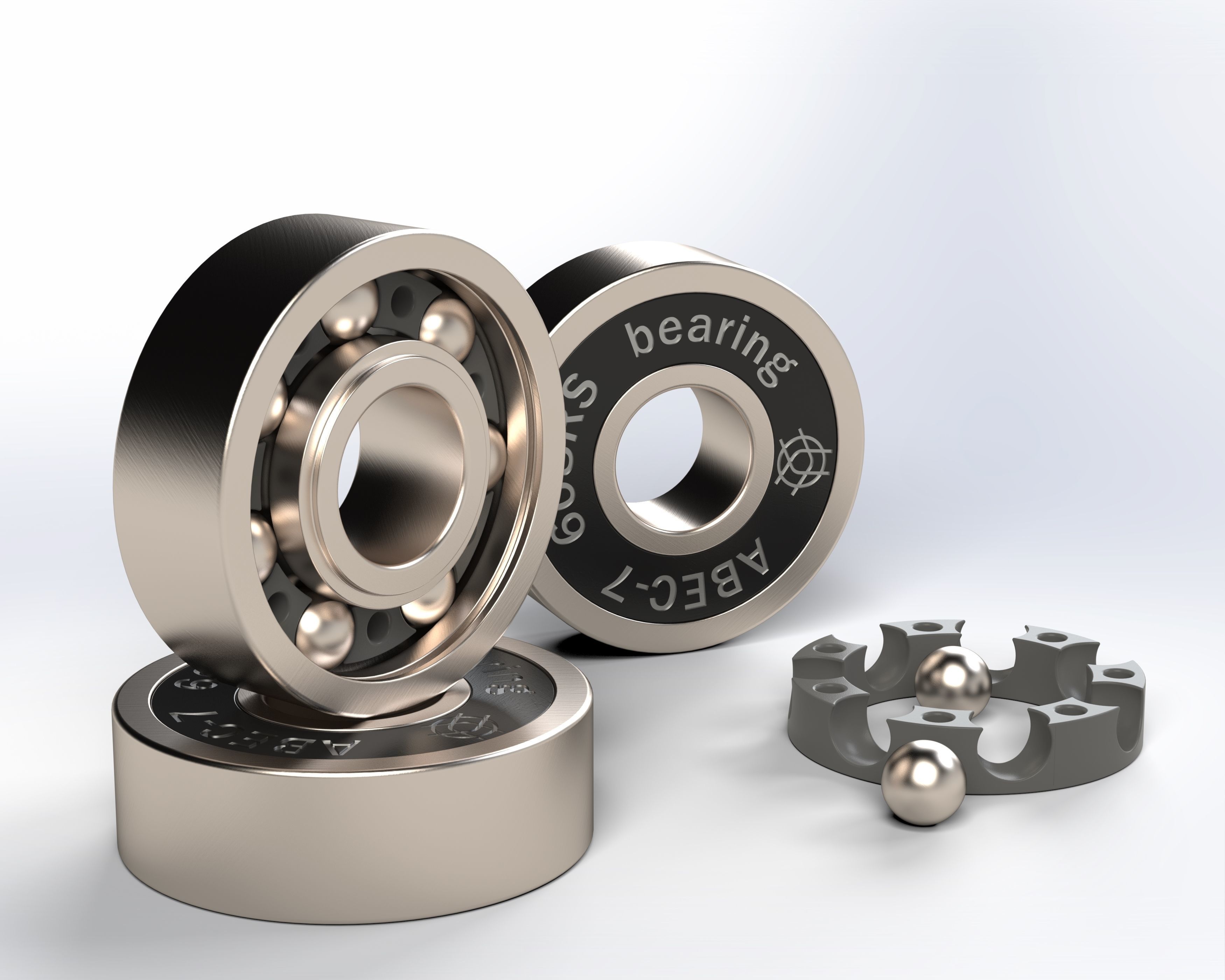 Bearing 608 3D model | CGTrader
