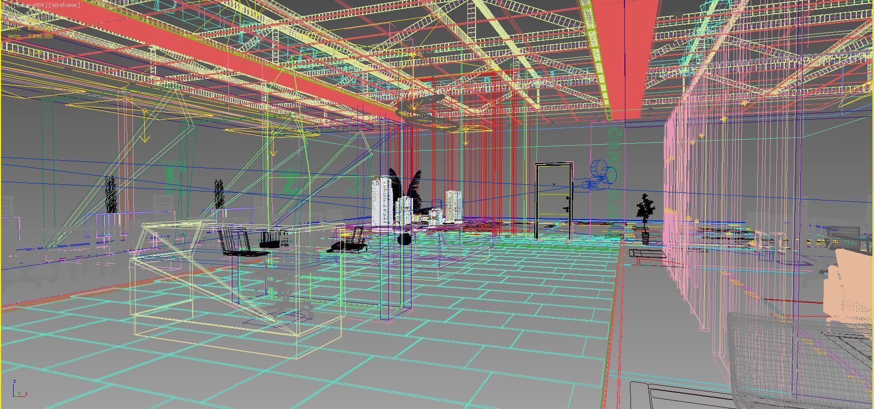 3D model sales office interior VR / AR / low-poly | CGTrader