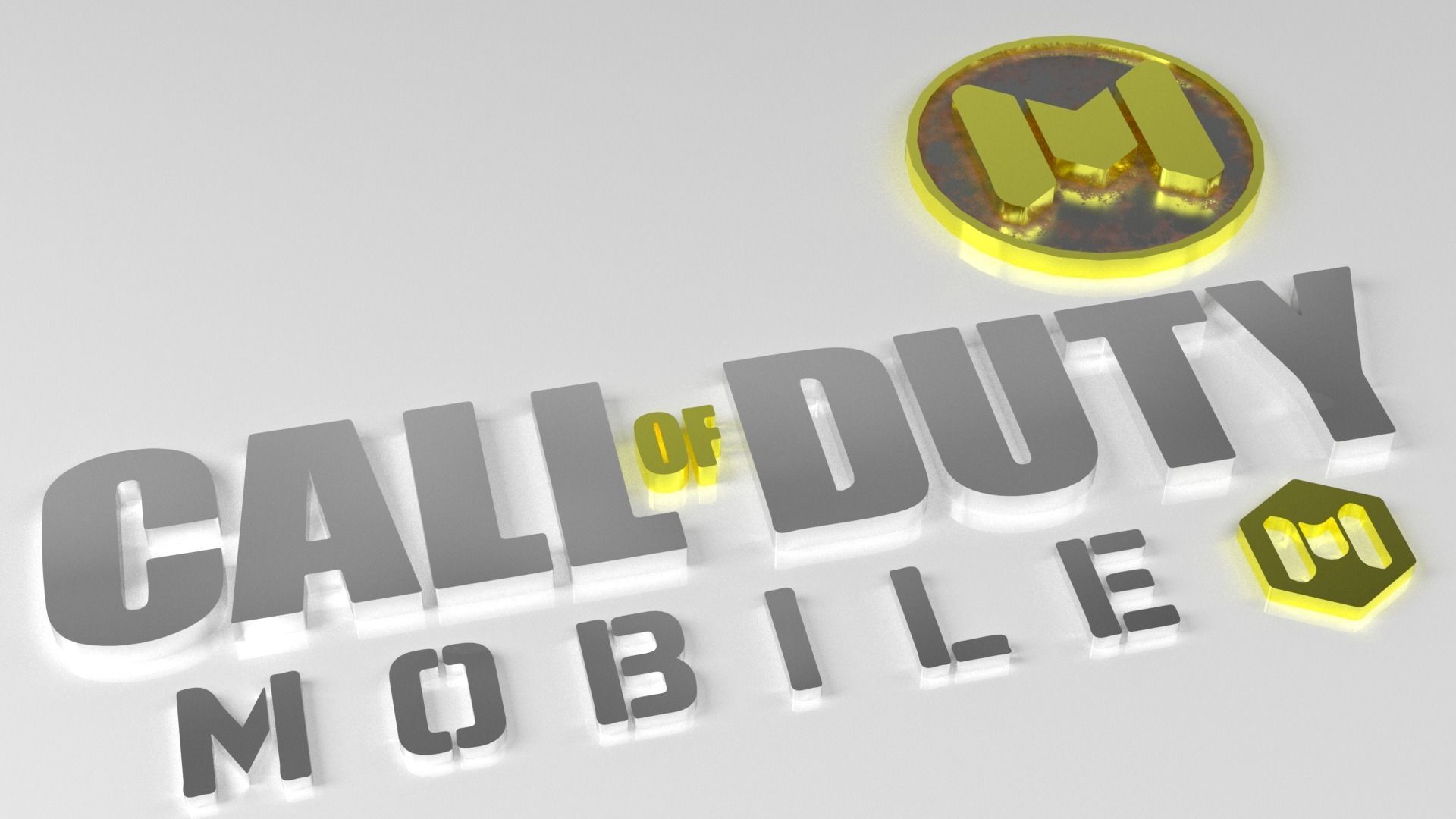 3D model Call of duty mobile logo and title VR / AR / low-poly | CGTrader