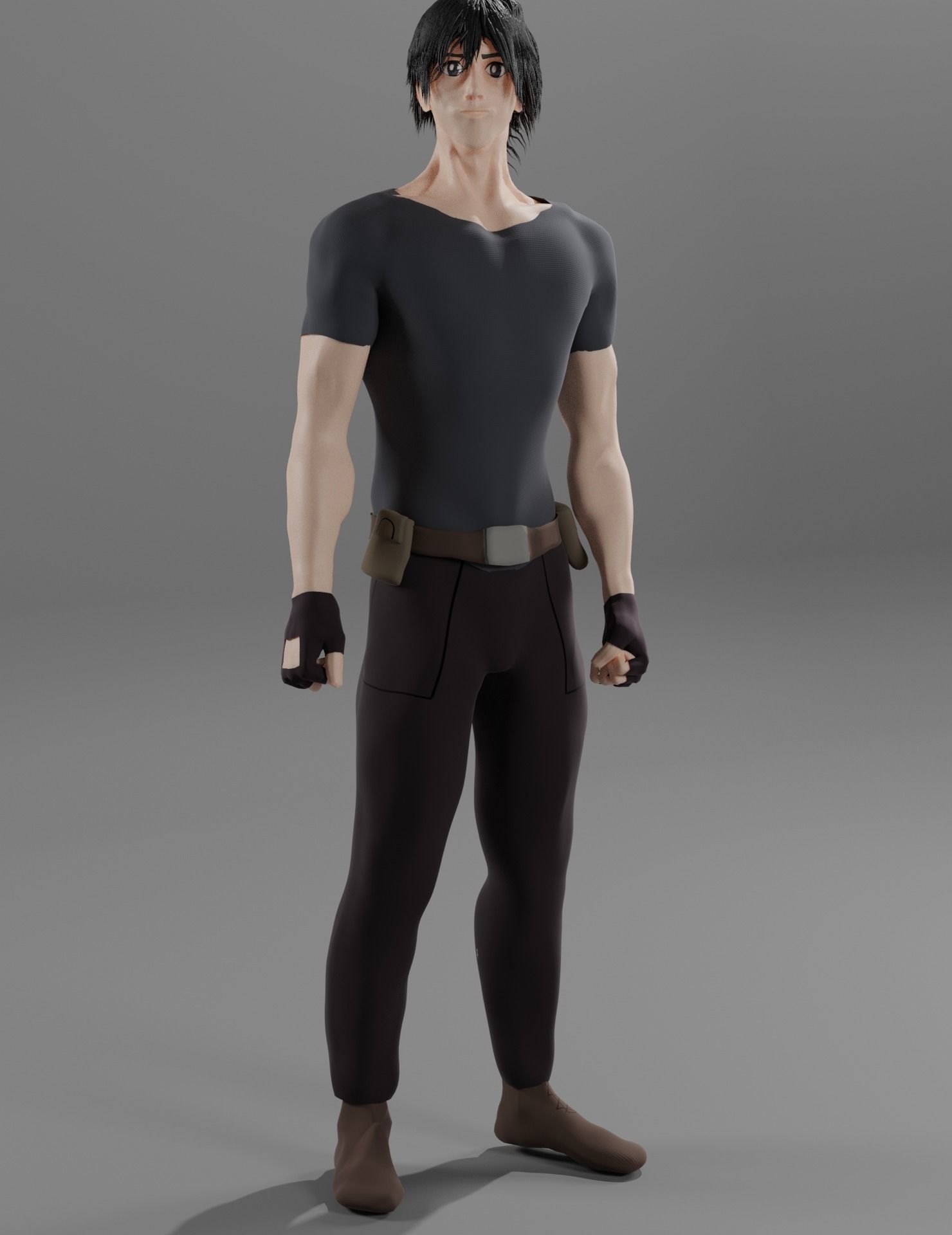 anime character 3D model rigged | CGTrader