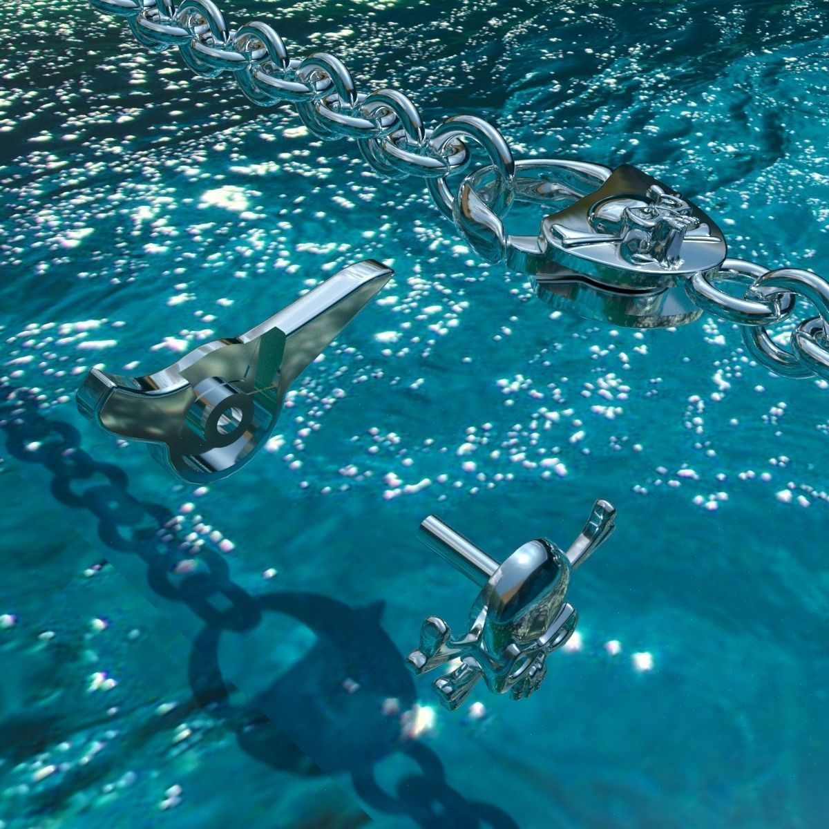 chain or bracelet lock 3D model 3D printable | CGTrader