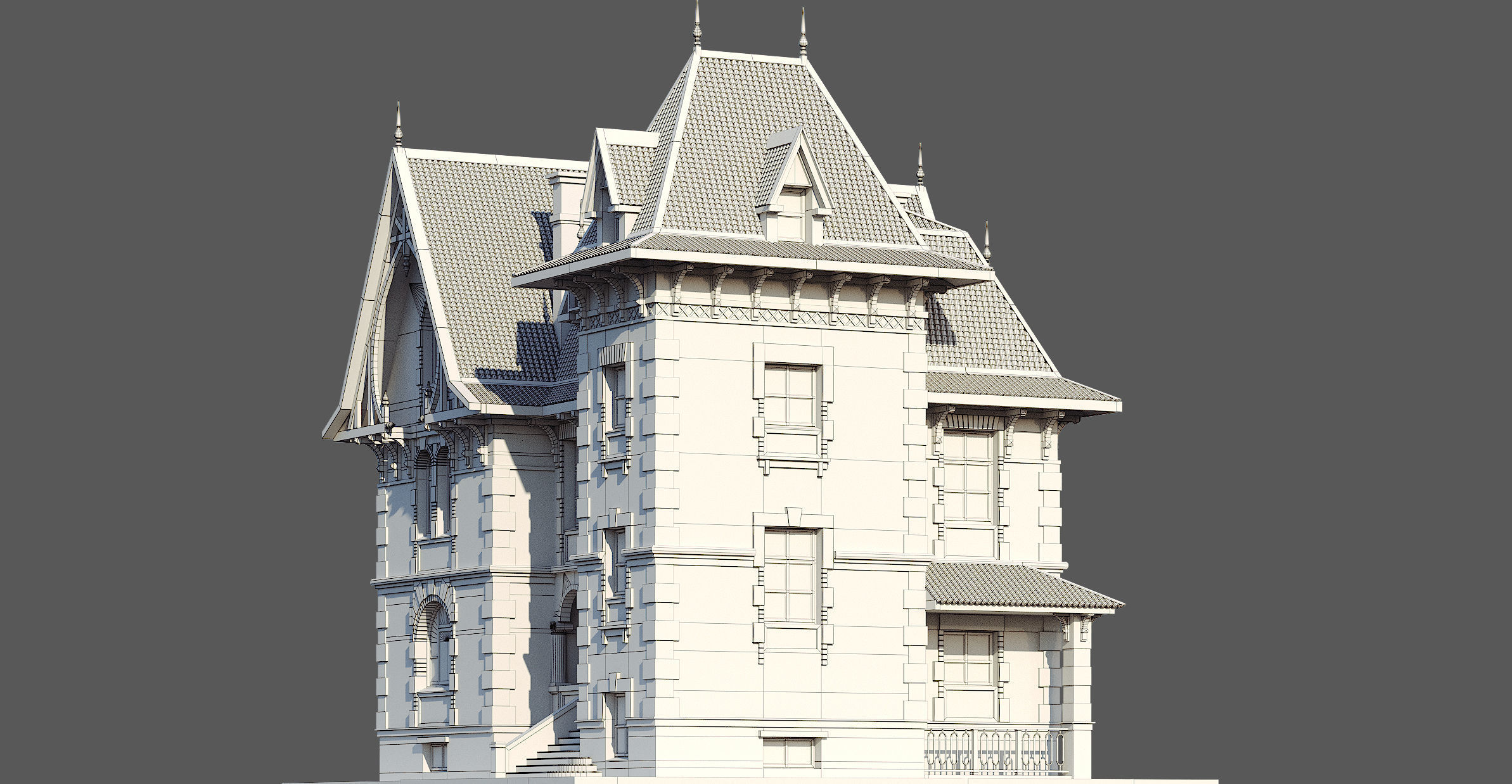 Victorian House 3D model | CGTrader