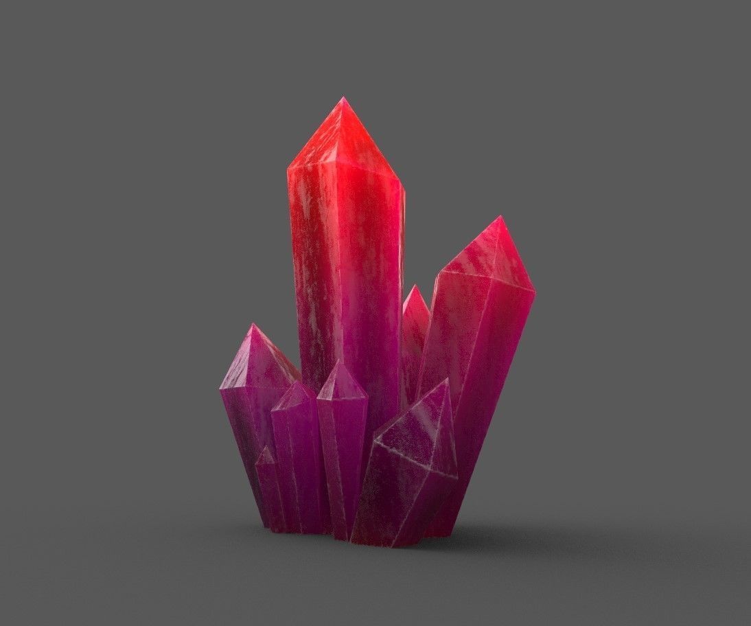 3D model Crystal Low-poly crystals VR / AR / low-poly | CGTrader