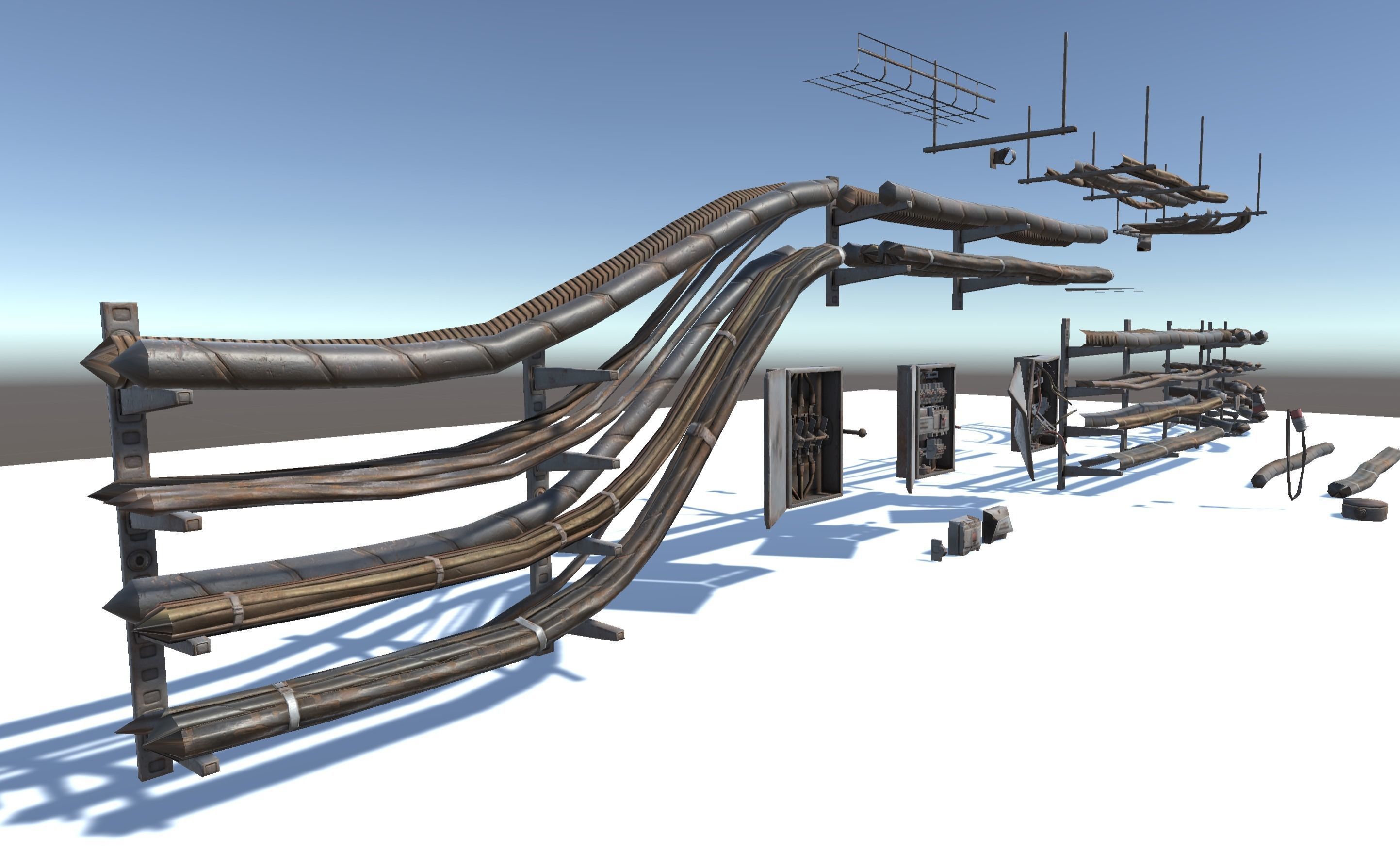 3D model Wires pack VR / AR / low-poly rigged animated | CGTrader