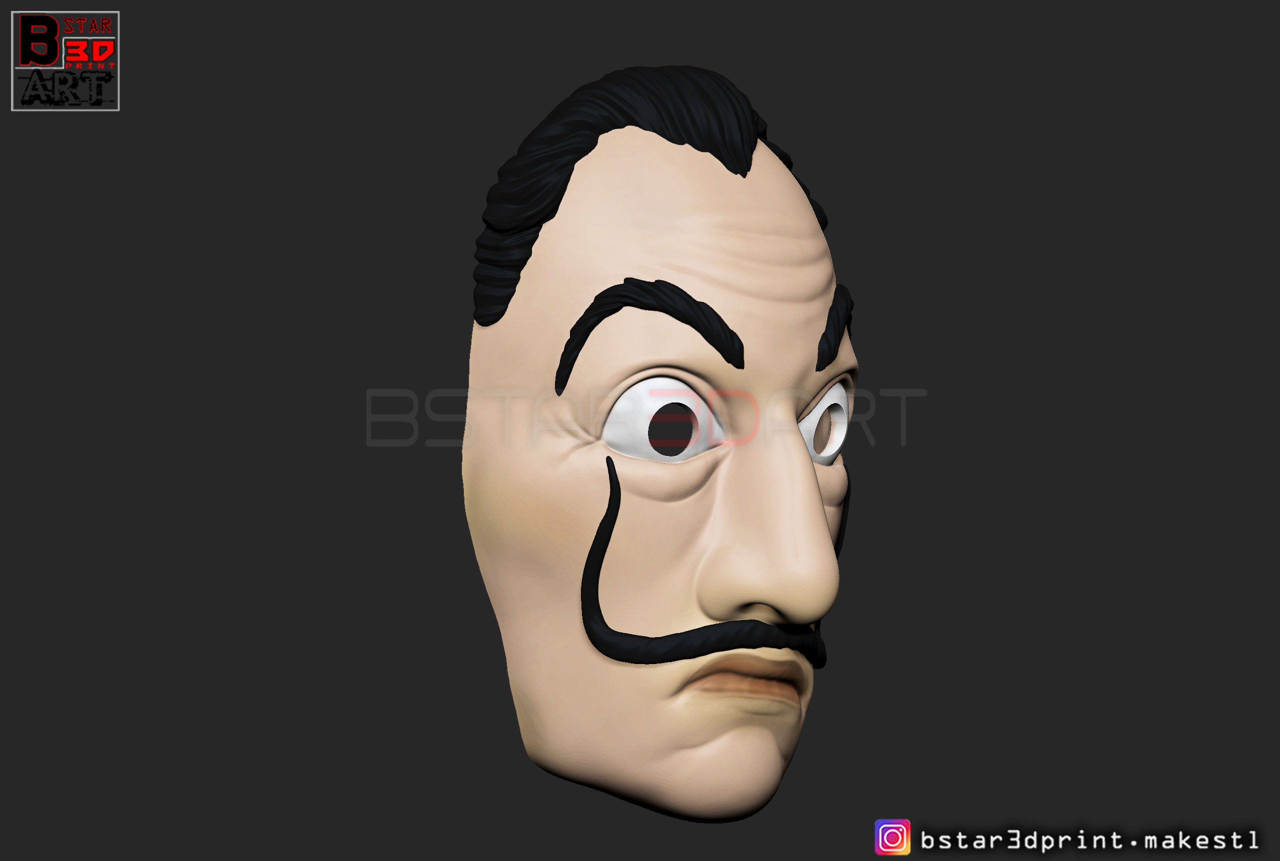 Money Heist Mask - La Casa de Papel Season 4 - Mask for Cosplay 3D ...