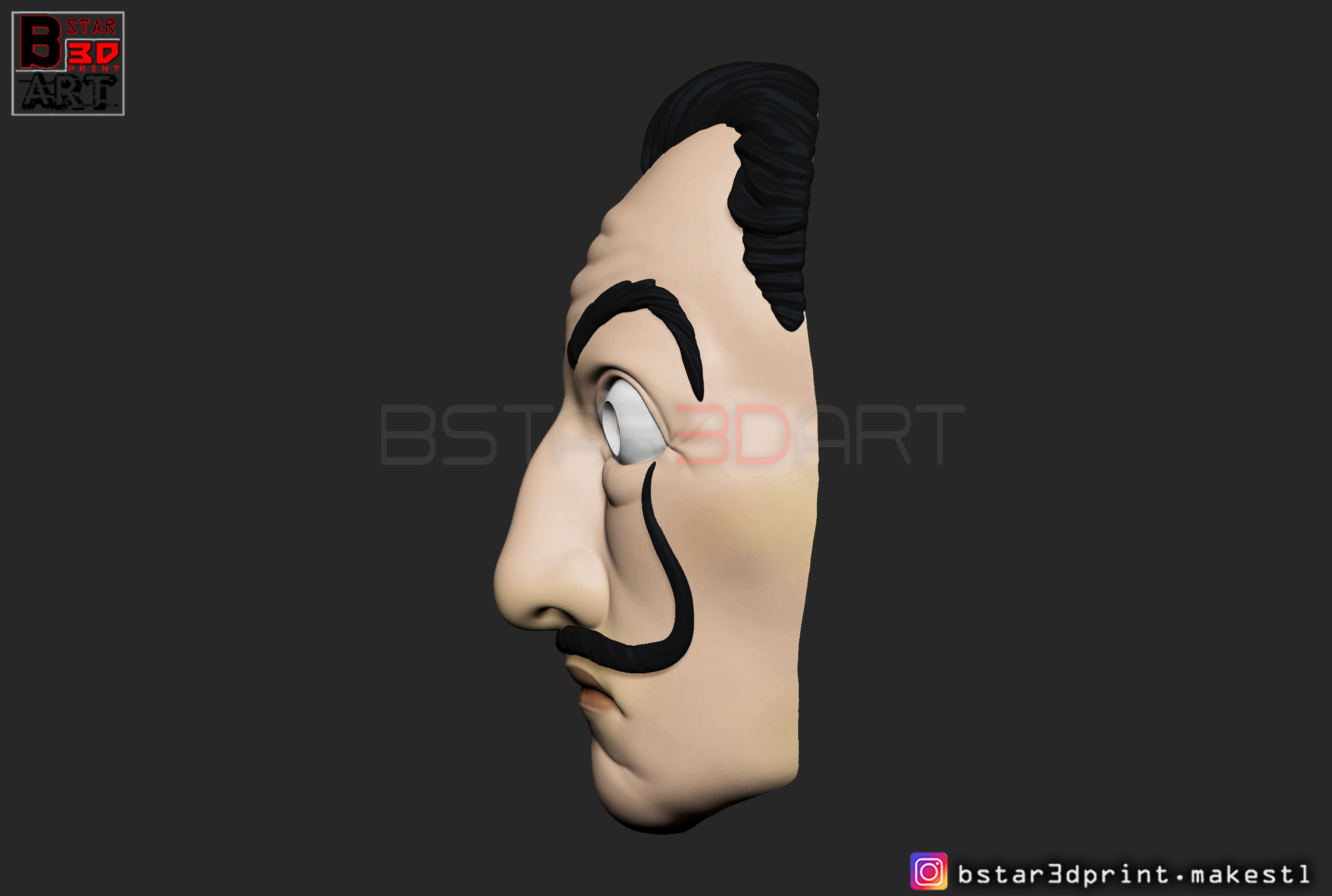 Money Heist Mask - La Casa de Papel Season 4 - Mask for Cosplay 3D ...