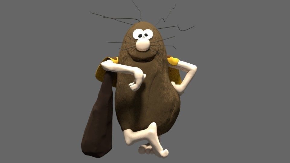 Captain Caveman 3D model 3D printable | CGTrader