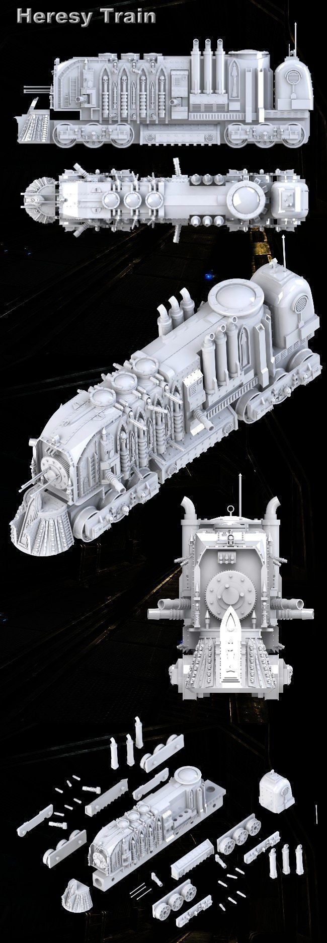 Heresylab - Heresy Train complete model 3D model 3D printable | CGTrader