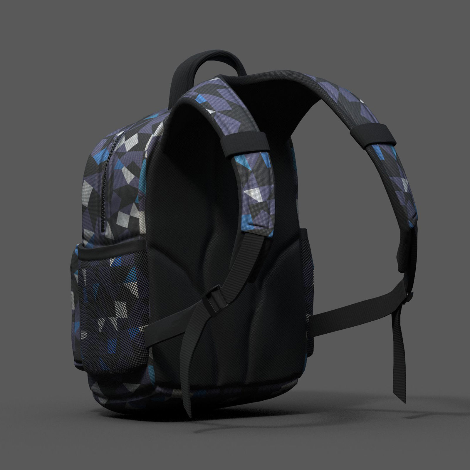 3D model Backpack Camping scifi military futuristic baggage bag VR / AR ...