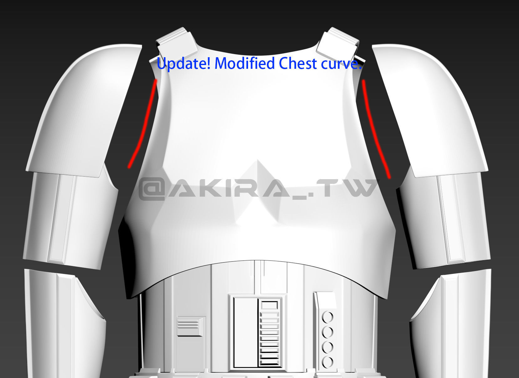 Star Wars Rogue One TK First Imperial Stormtrooper Armor 3D model 3D ...