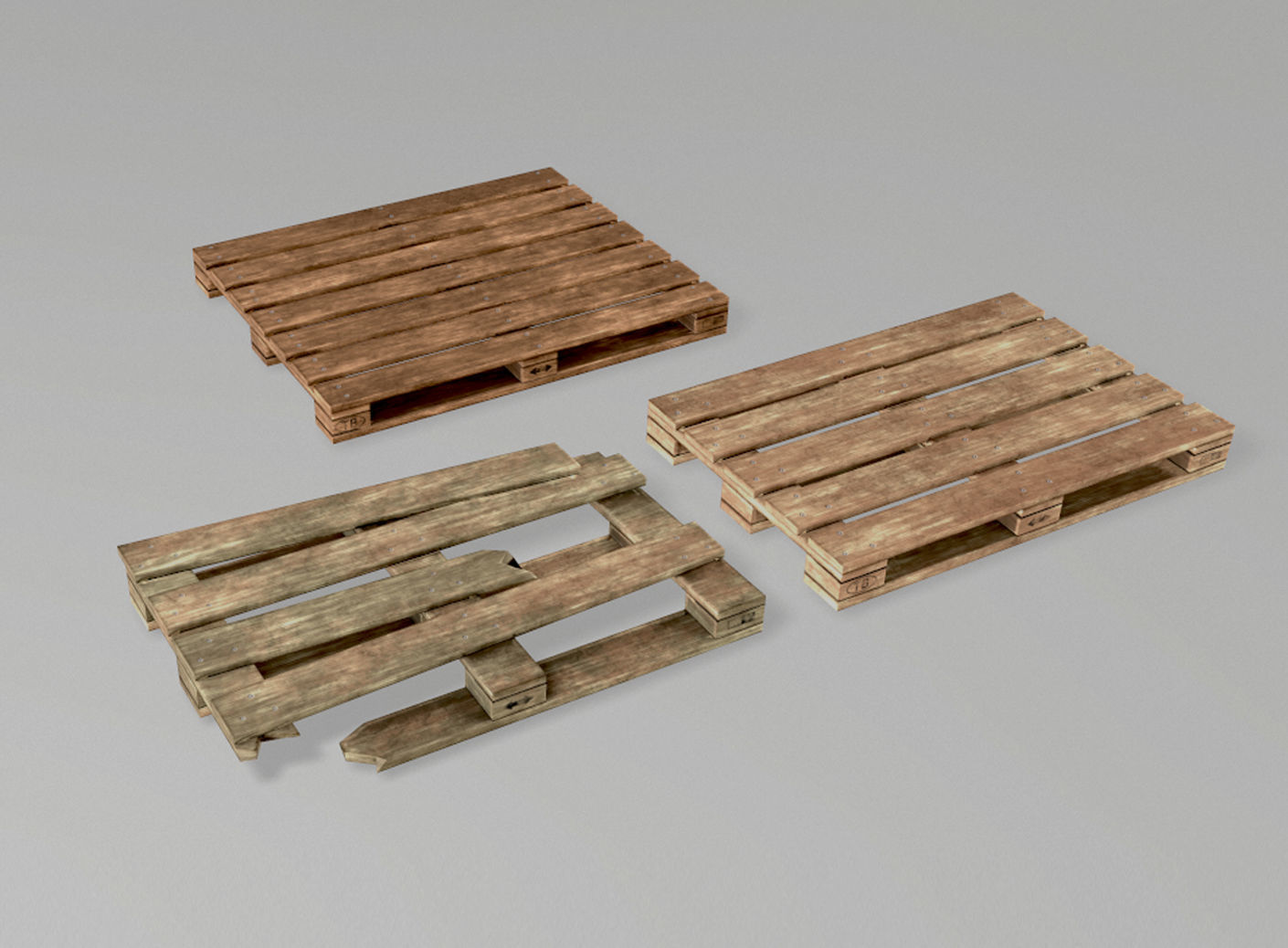 3D model Pallets VR / AR / low-poly | CGTrader