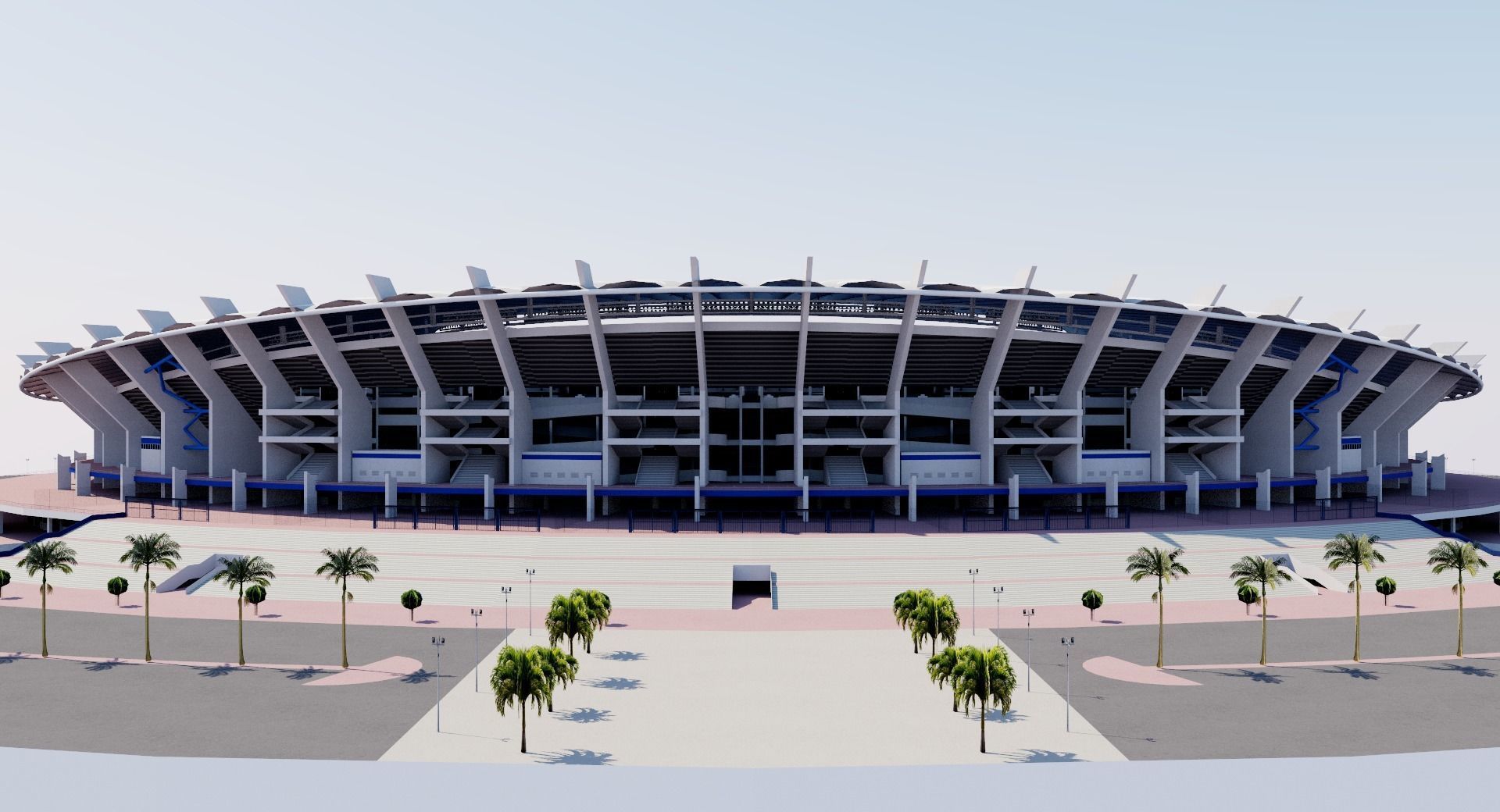 Jaber Al-Ahmad International Stadium - Kuwait 3D model | CGTrader