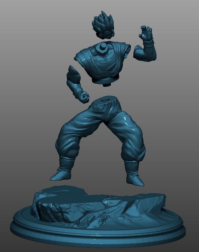 Dragon Ball Z - Son Gohan 3D model 3D printable | CGTrader