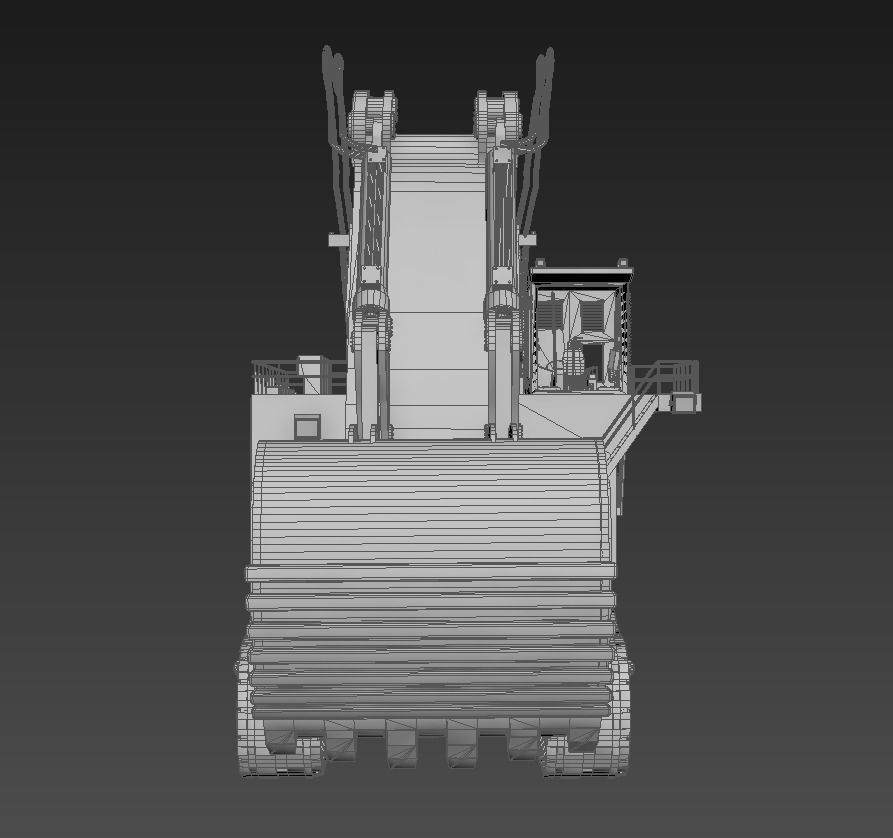 LIEBHERR R9800 3D model | CGTrader