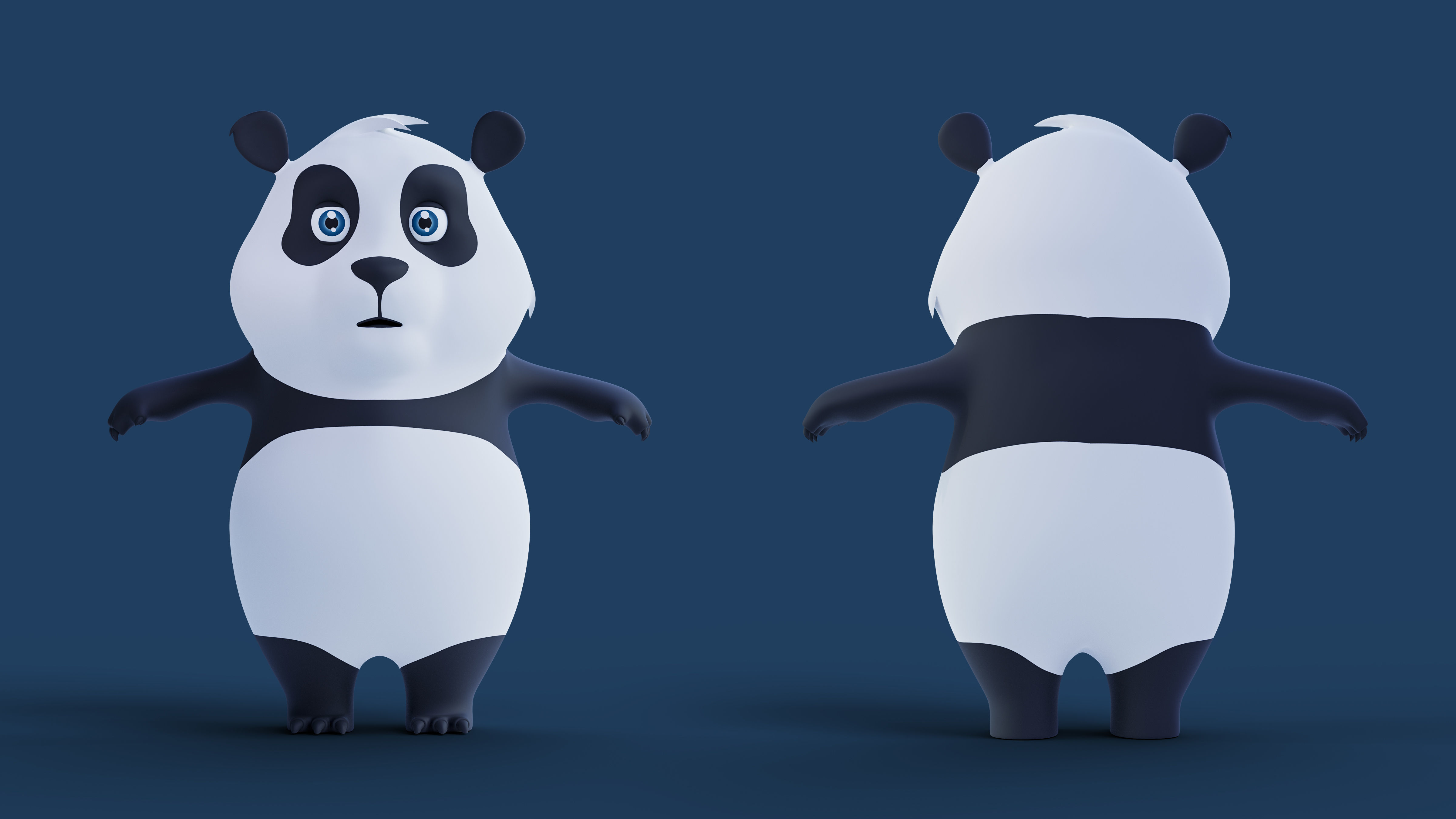 3D model Low Poly Panda VR / AR / low-poly | CGTrader