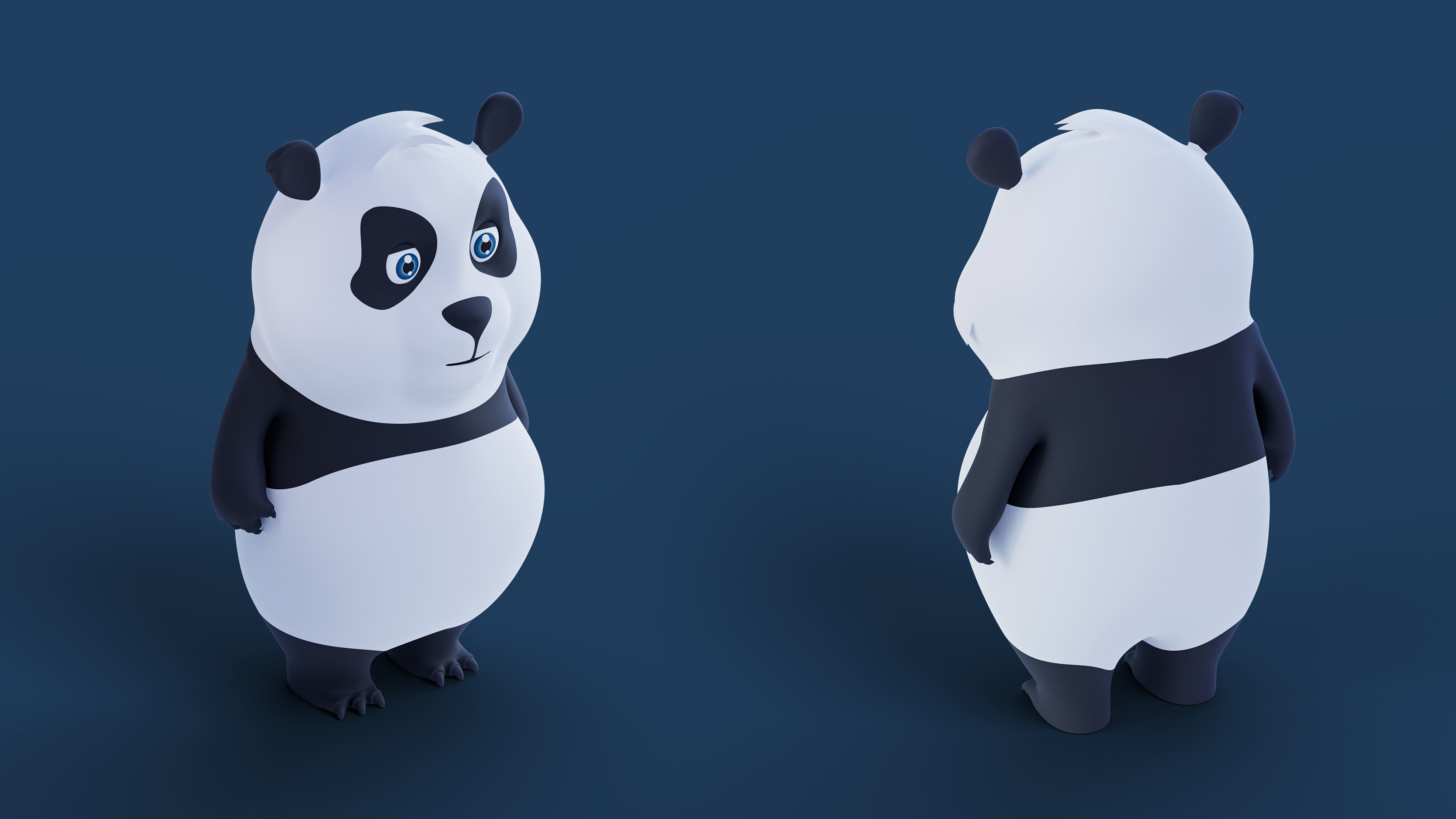 3D model Low Poly Panda VR / AR / low-poly | CGTrader