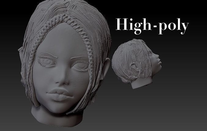 young female bust 3D model | CGTrader