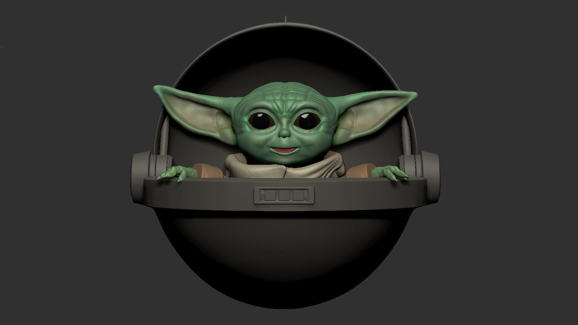 Baby Yoda for 3D Print 3D model 3D printable | CGTrader