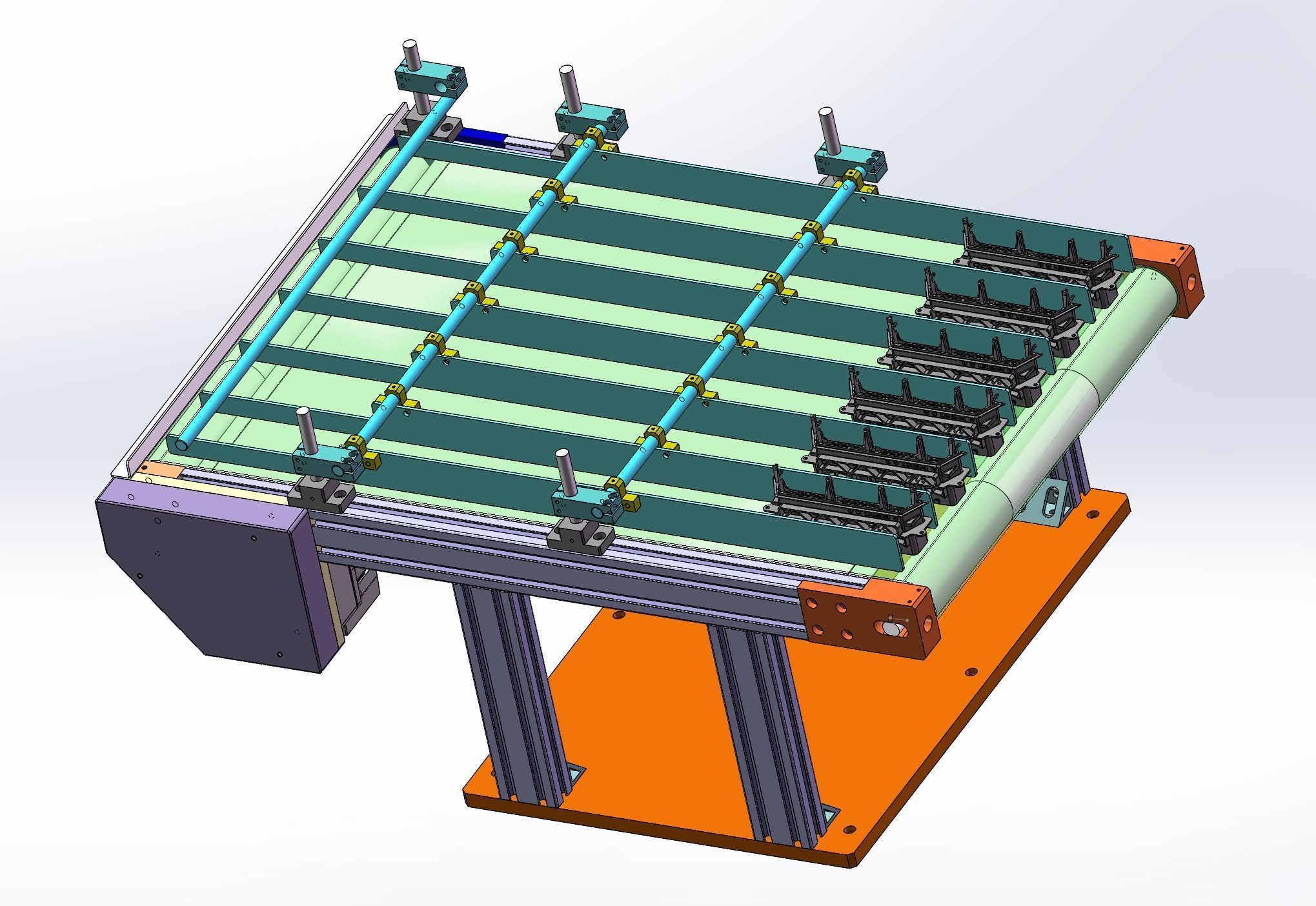Split belt assembly line 3D model | CGTrader