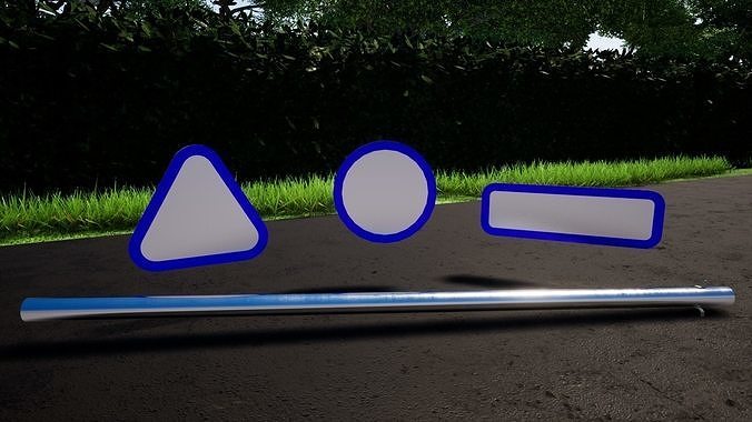 Street sign free 3D model | CGTrader