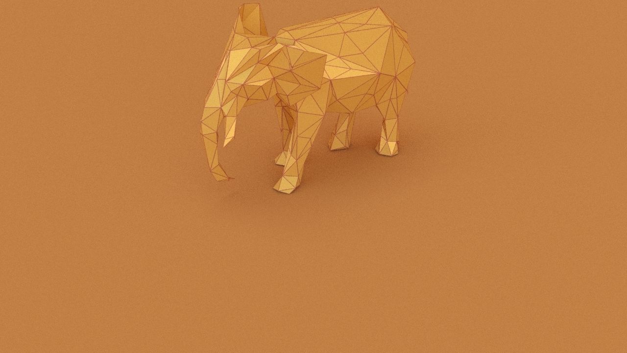 elephant papercraft 3D print Low-poly 3D model 3D model | CGTrader